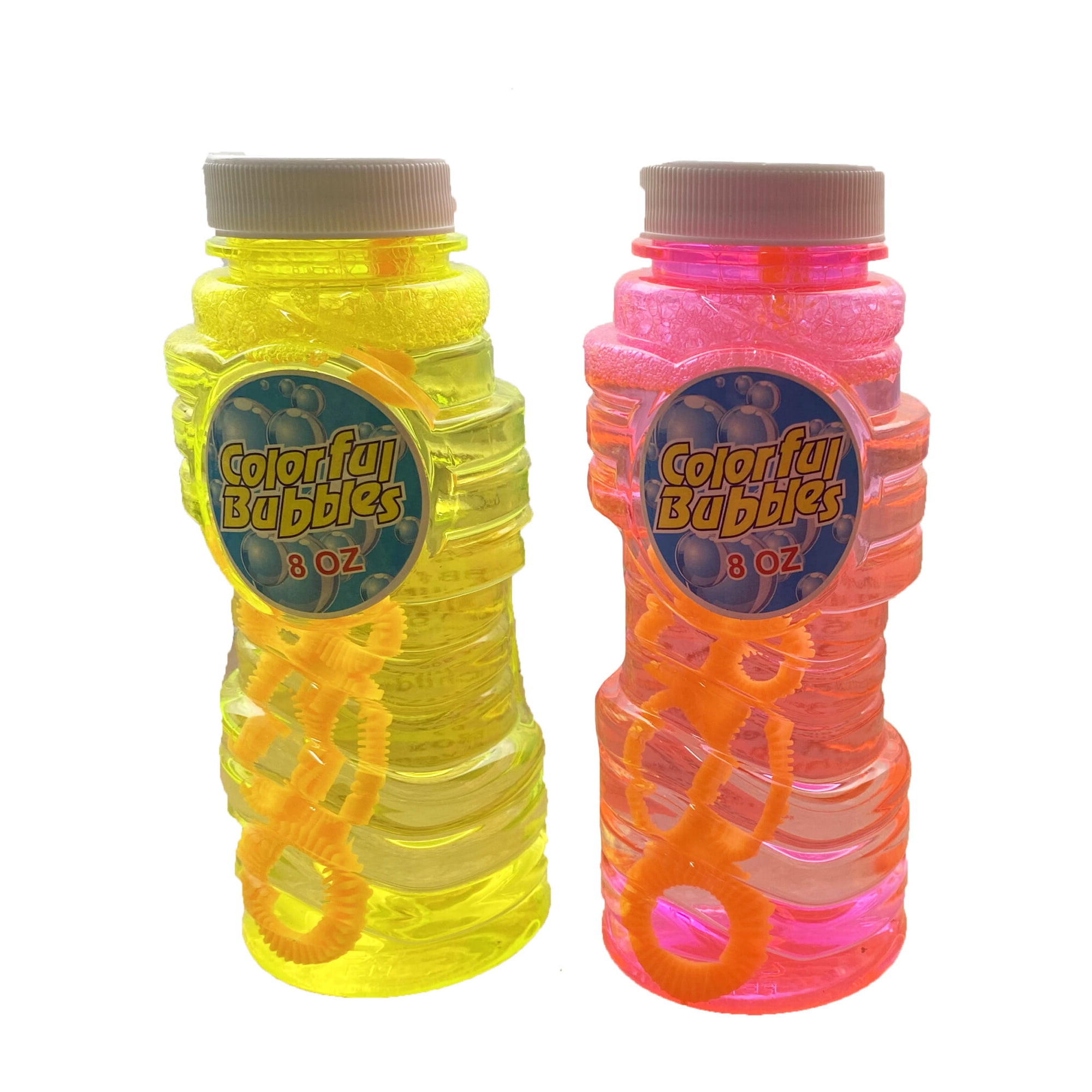 Colorful Non Toxic 240ml Bubbles Bottle - 8OZ Bubbles Solution, Pink ...