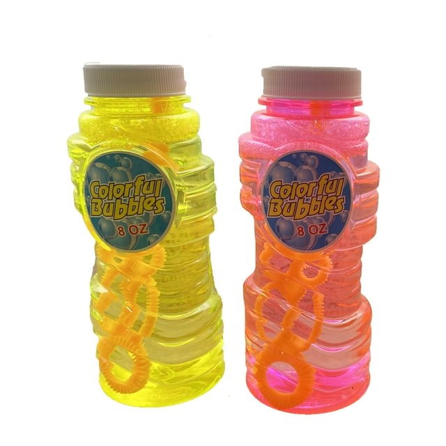 Colorful Non Toxic 240ml Bubbles Bottle - 8OZ Bubbles Solution, Pink ...
