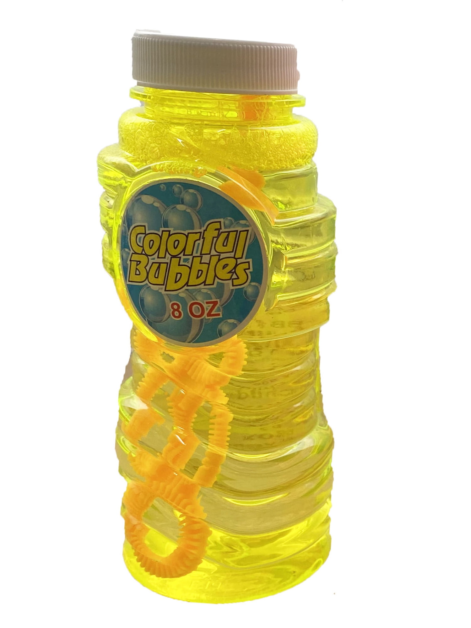 Colorful Non Toxic 240ml Bubbles Bottle - 8OZ Yellow Color Bubbles Solution - Walmart.com