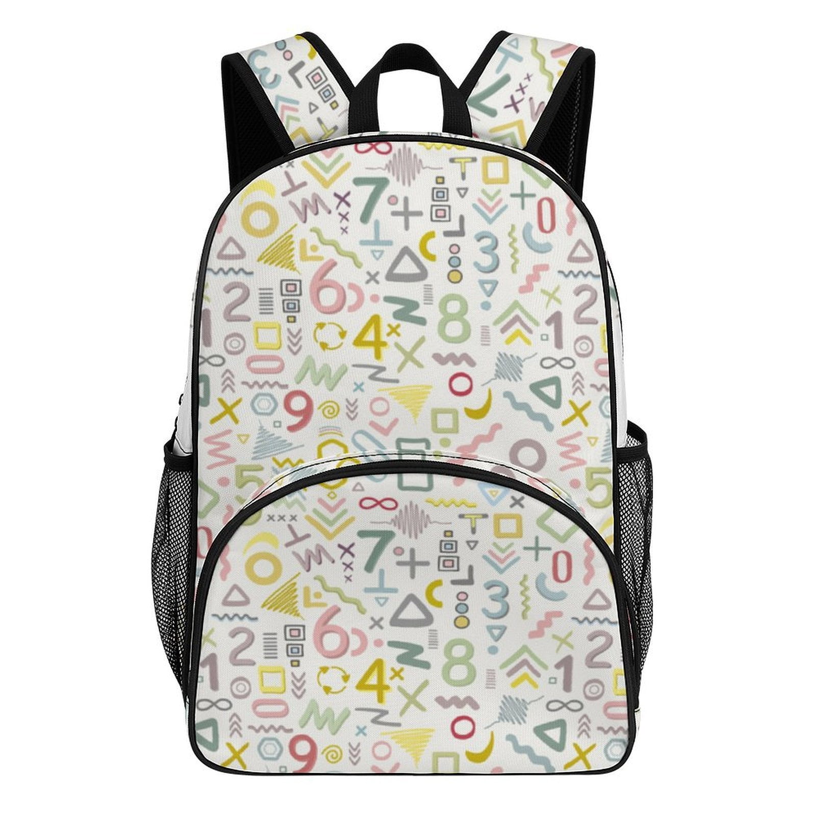 Colorful Number Pattern Design Backpacks for Backpack for Bookbag ...