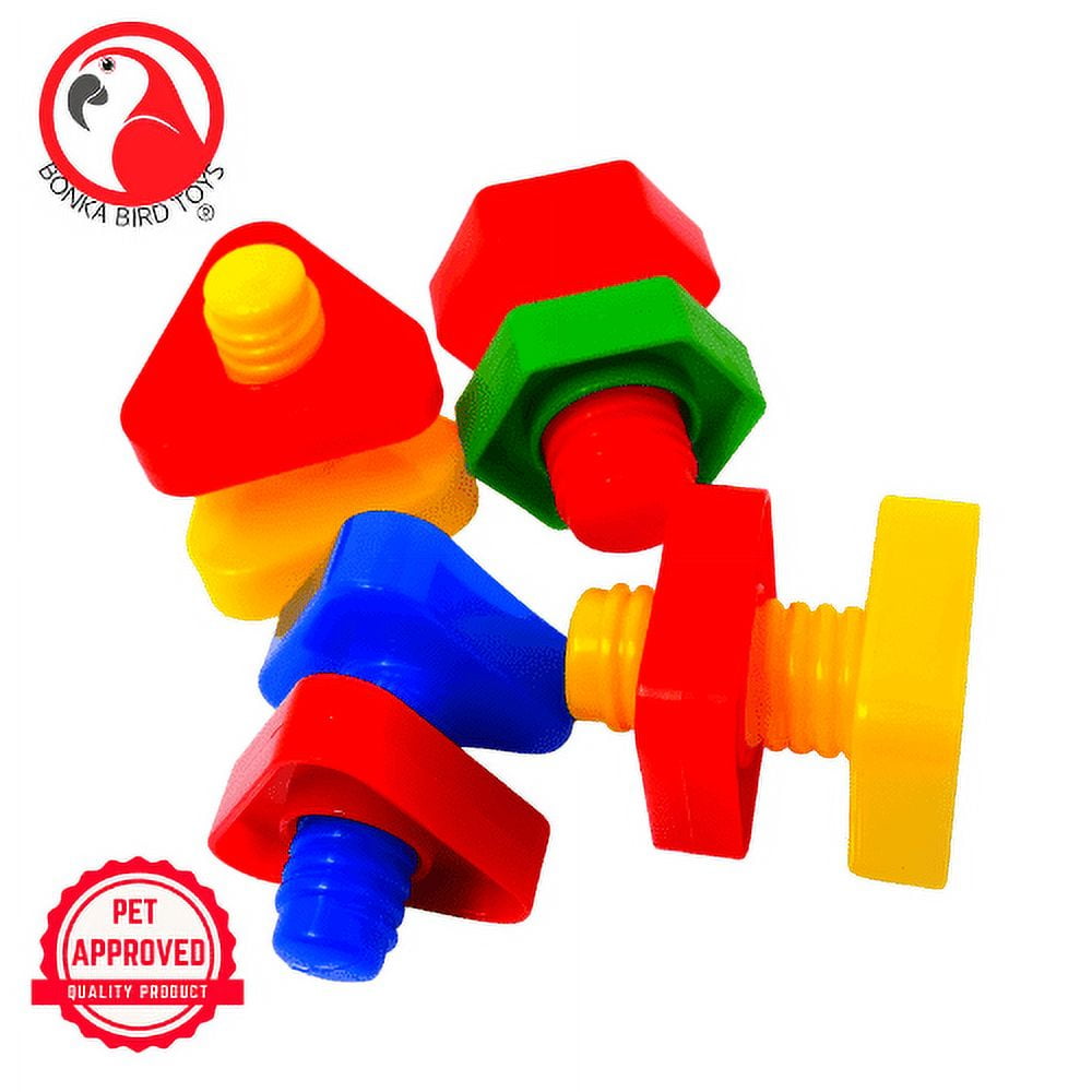 Colorful Nuts and Bolts Foot Talon DIY Parts Pack: 1535 Pk4 - Walmart.com