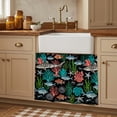 Colorful Ocean Small Cabinet Curtains 10"W x 11"L, Summer Sea Corals ...