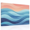 Colorful Ocean Sunset Canvas Print Wall Art, Coastal Gradient Ocean ...