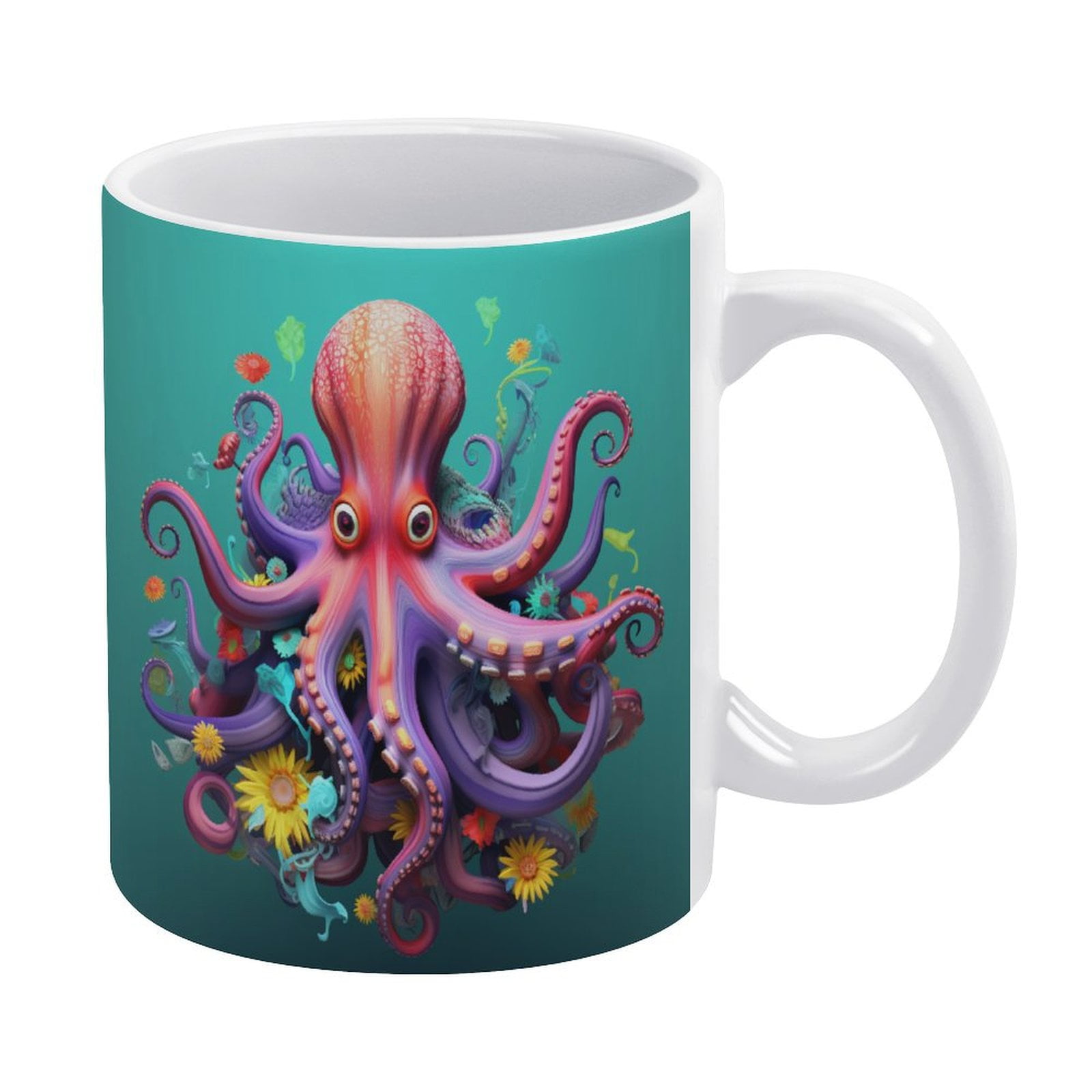 Colorful Octopus Fun Mugs Are Suitable As Birthday Gifts for Husbands ...