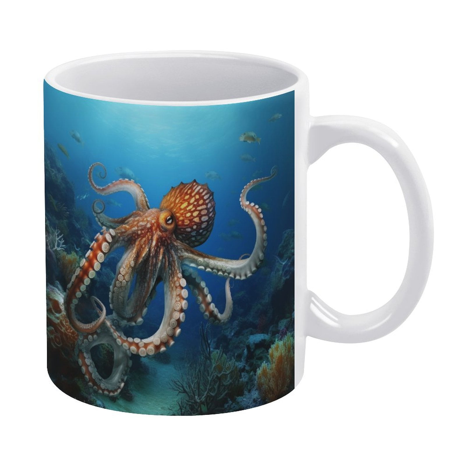 Colorful Octopus Fun Mugs Are Suitable As Birthday Gifts for Husbands ...