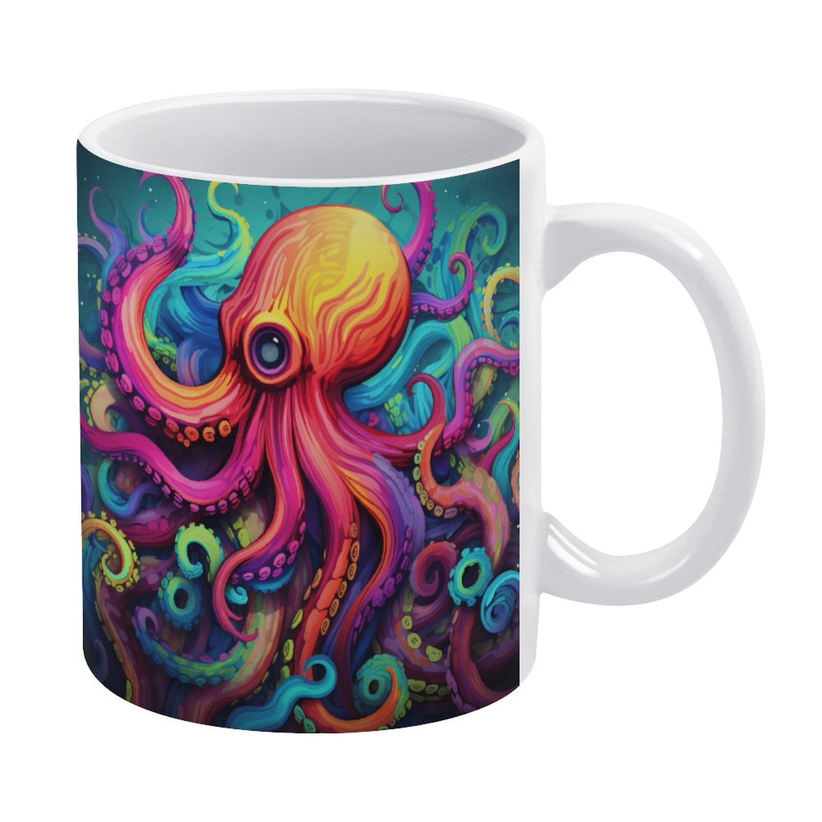Colorful Octopus Fun Mugs Are Suitable As Birthday Gifts for Husbands ...
