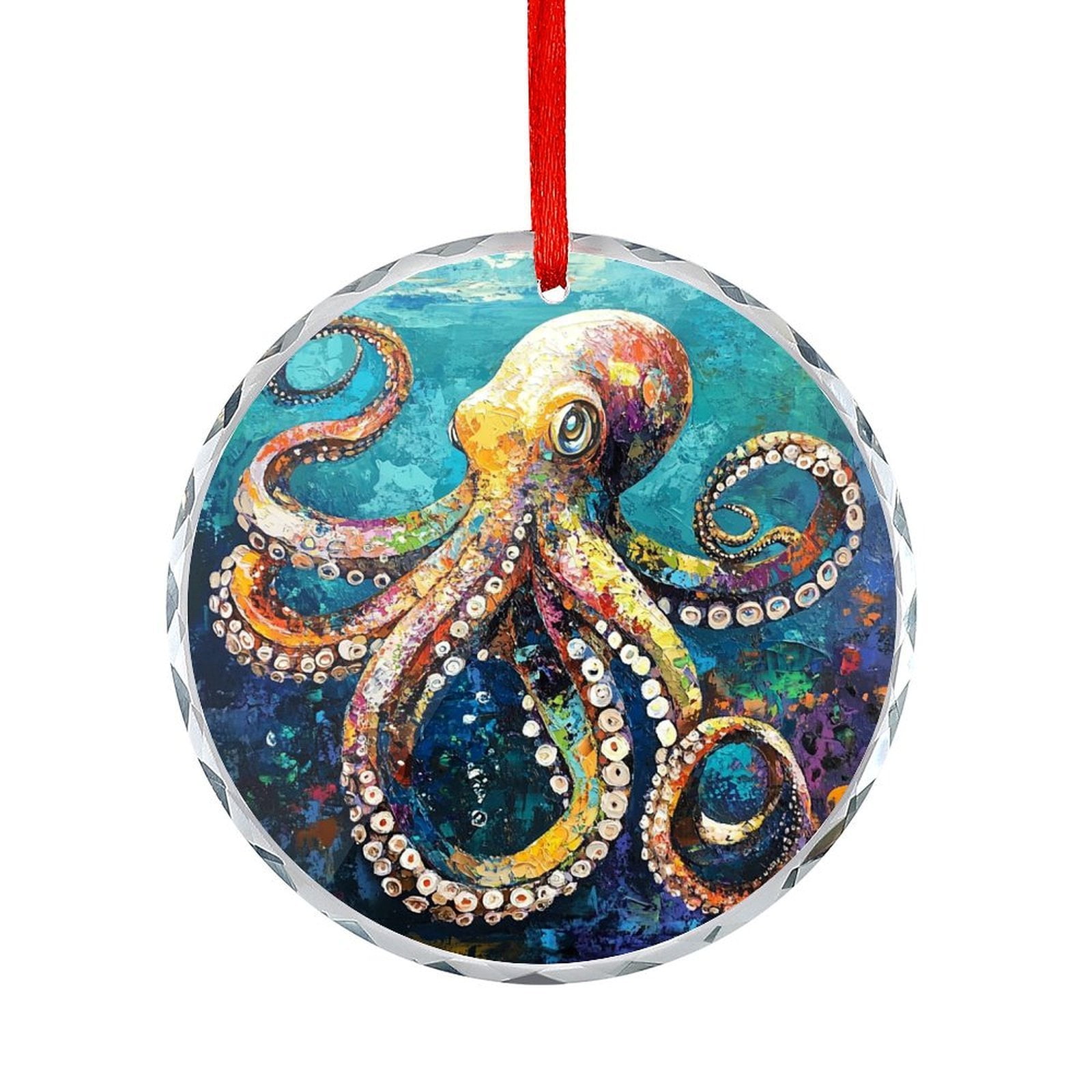 Colorful Octopus Ornament Holiday Ornaments Decoration for Home Ocean ...