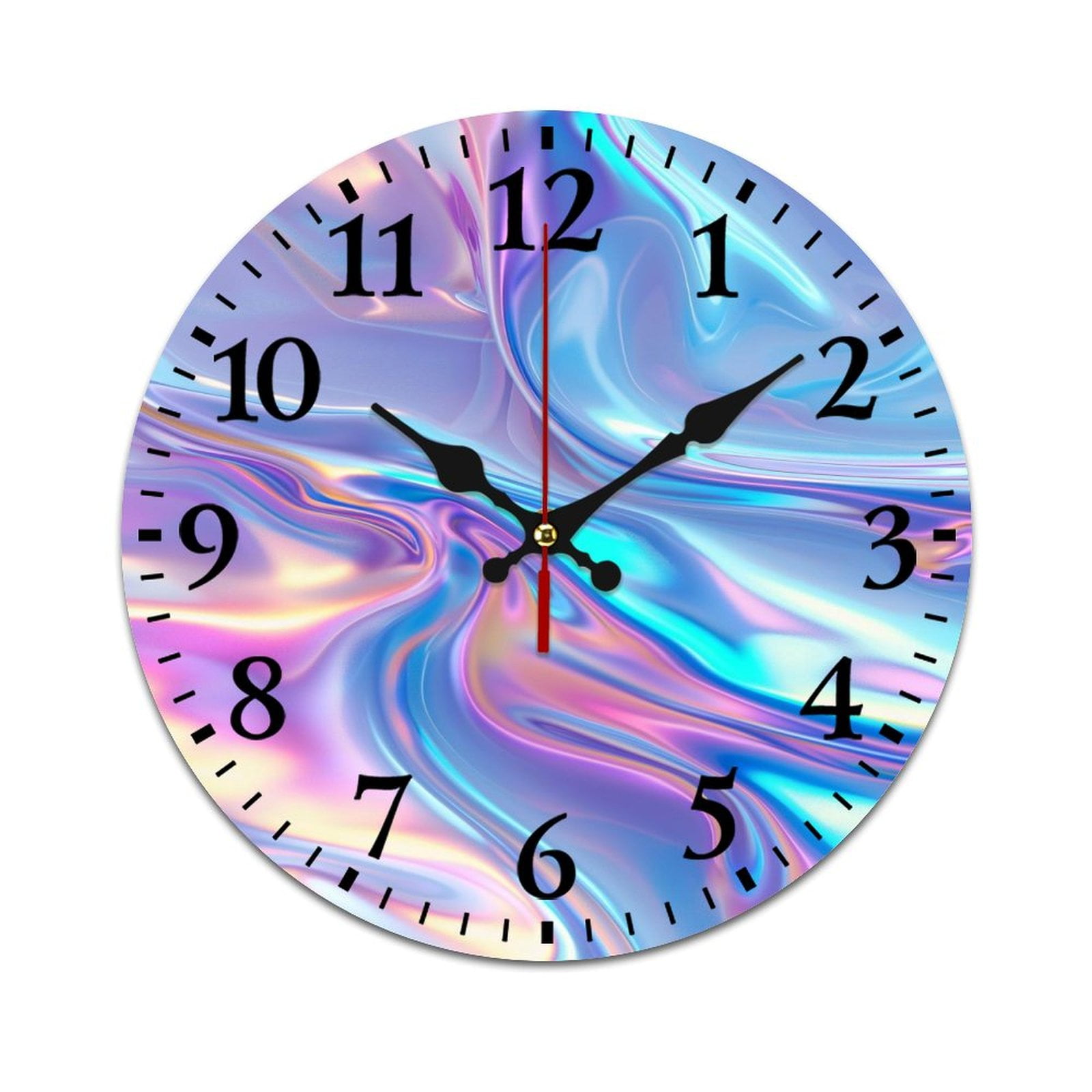 Colorful Oil Paint Wall Clock Modern Design Clocks Wall Hanging Home ...