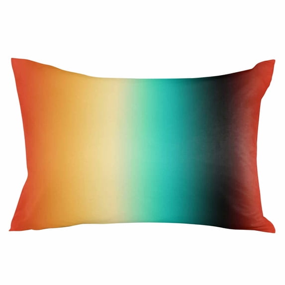 Colorful Ombre Throw Pillow Cover 20 x 30 Inch Decorative Pillow Cover ...