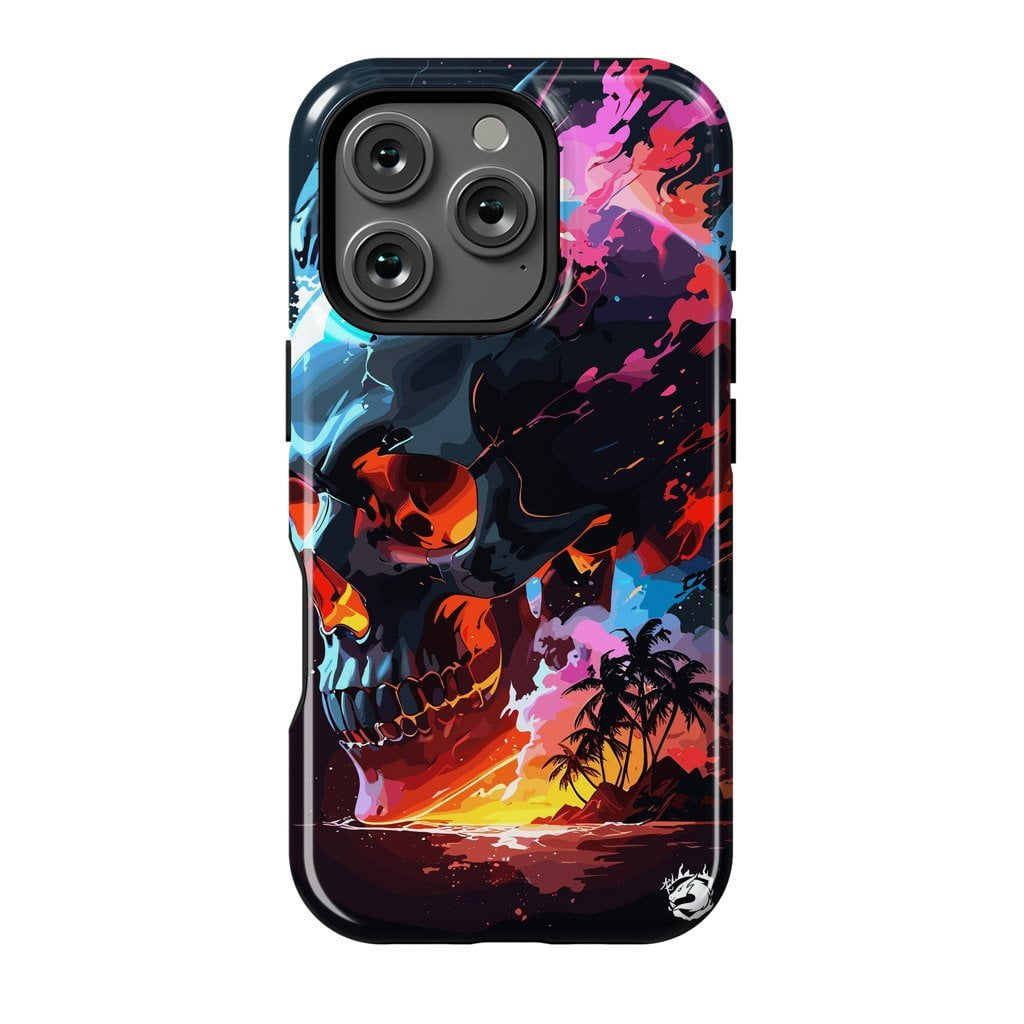 Colorful Oni Demon on a Tropical Island Japanese Art Tough Case for ...