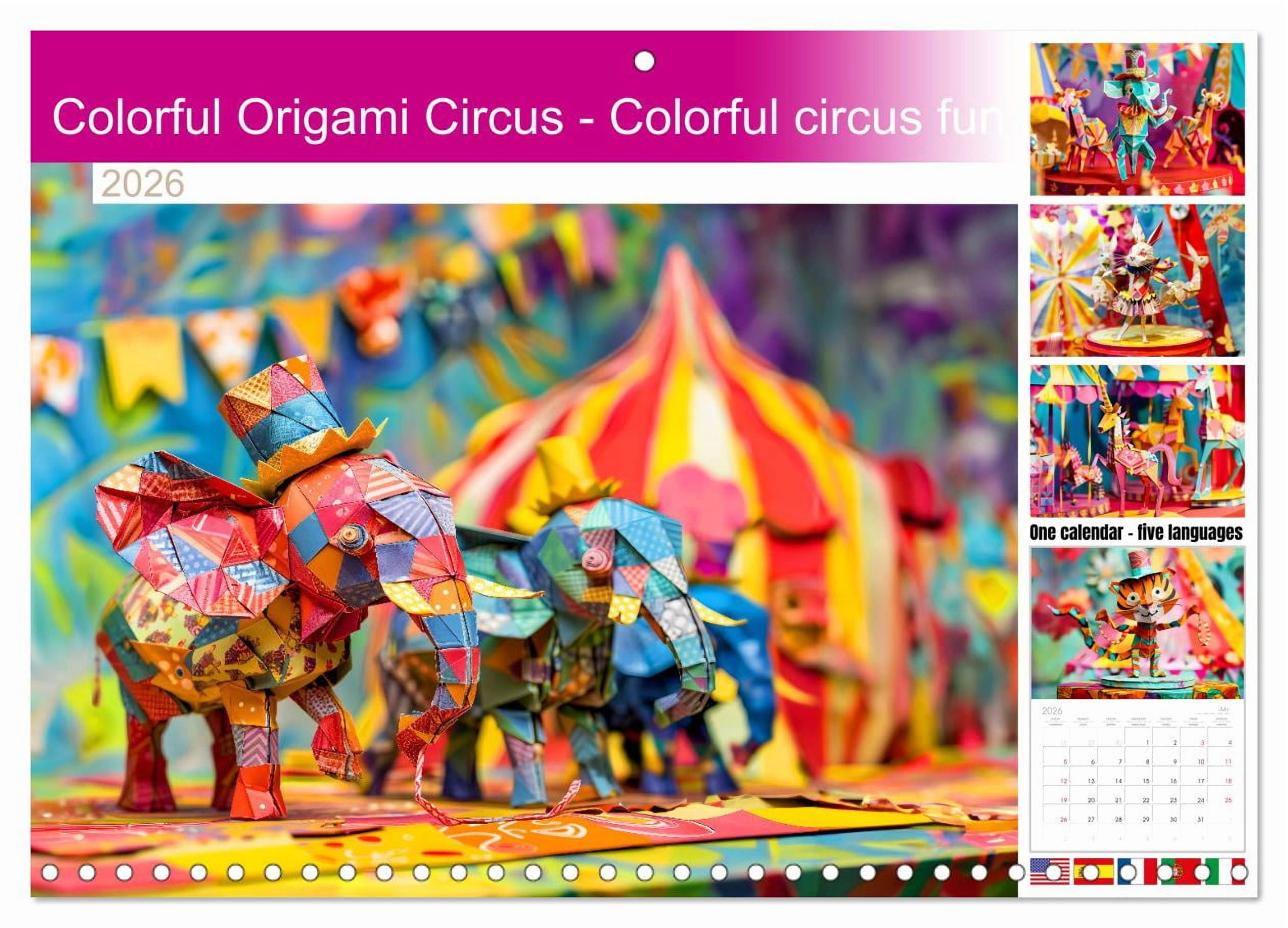 Colorful Origami Circus - Colorful circus fun with origami figures ...