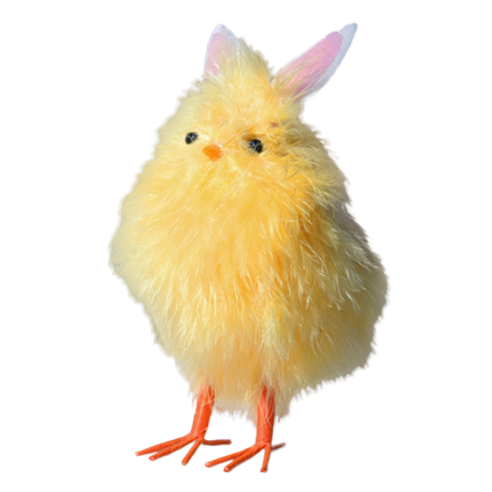 Easter Decorative Chick Rabbit Ears Decorative Ornaments Feathers ...