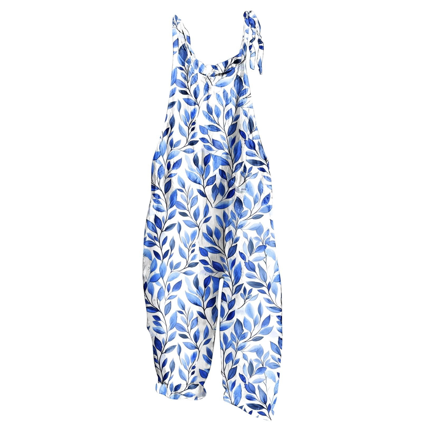 Colorful Overalls for Ladies Summer Fall Vine Floral Graphic Loose Fit ...