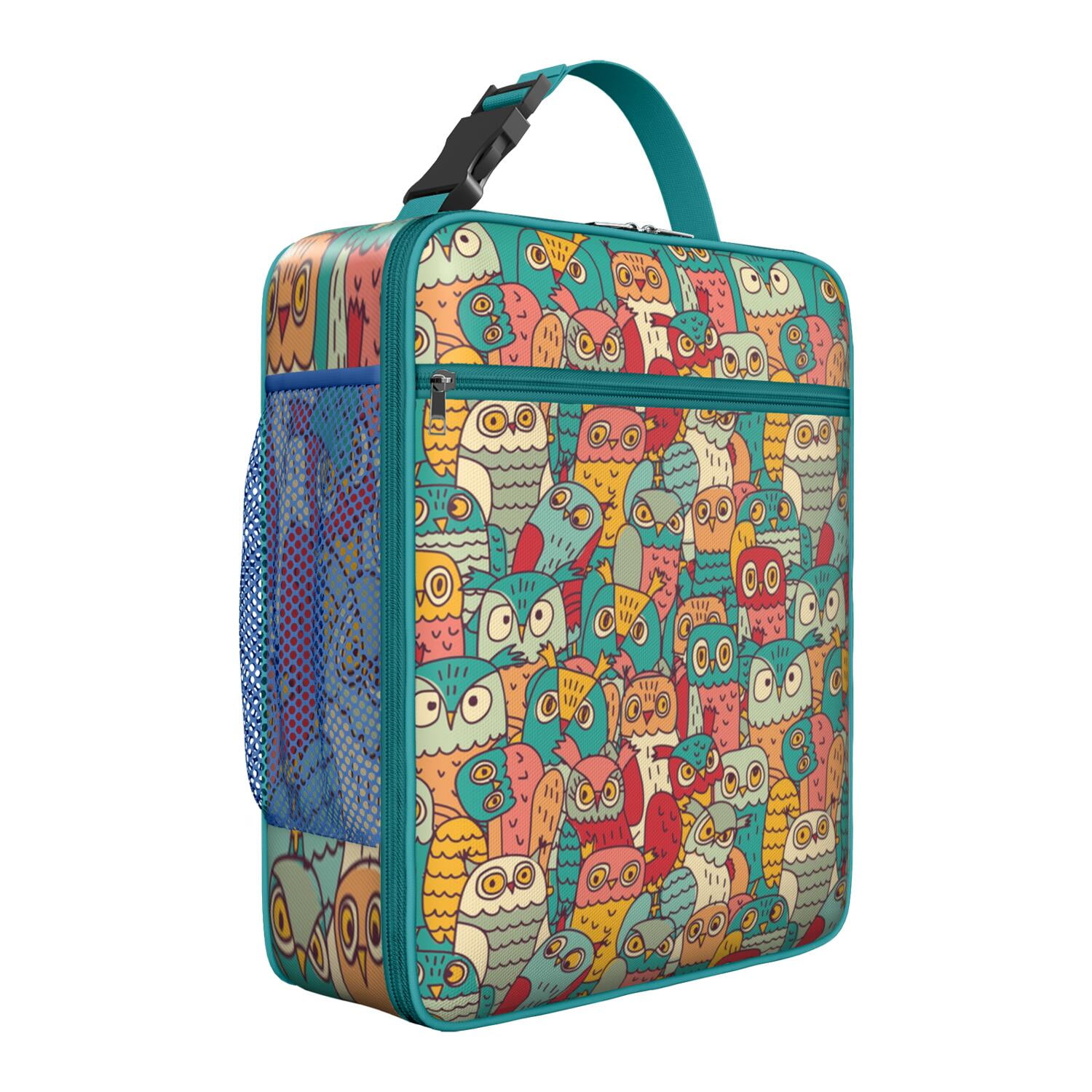 Colorful Owl Lunch Box, Playful Baby Owl and Stars Design, Watercolor ...