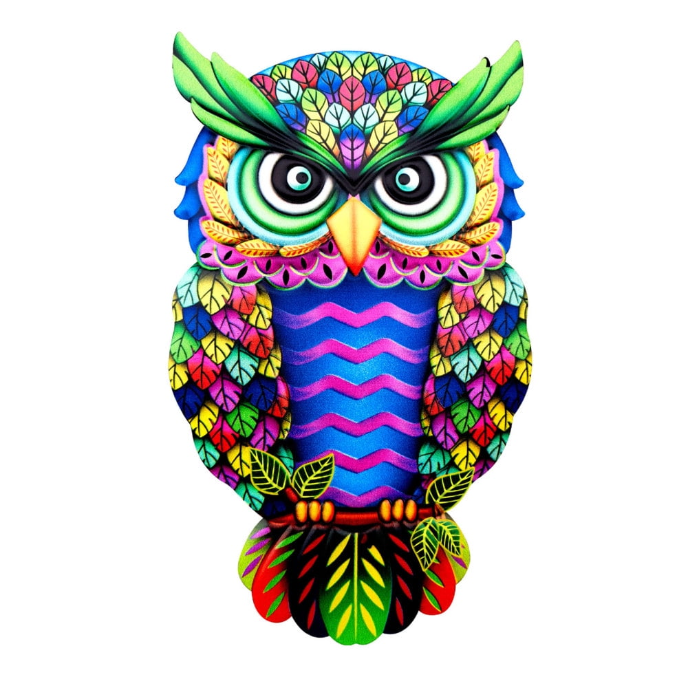 Colorful Owl Wall Mount Unique Design Simulation Models for Living Room ...