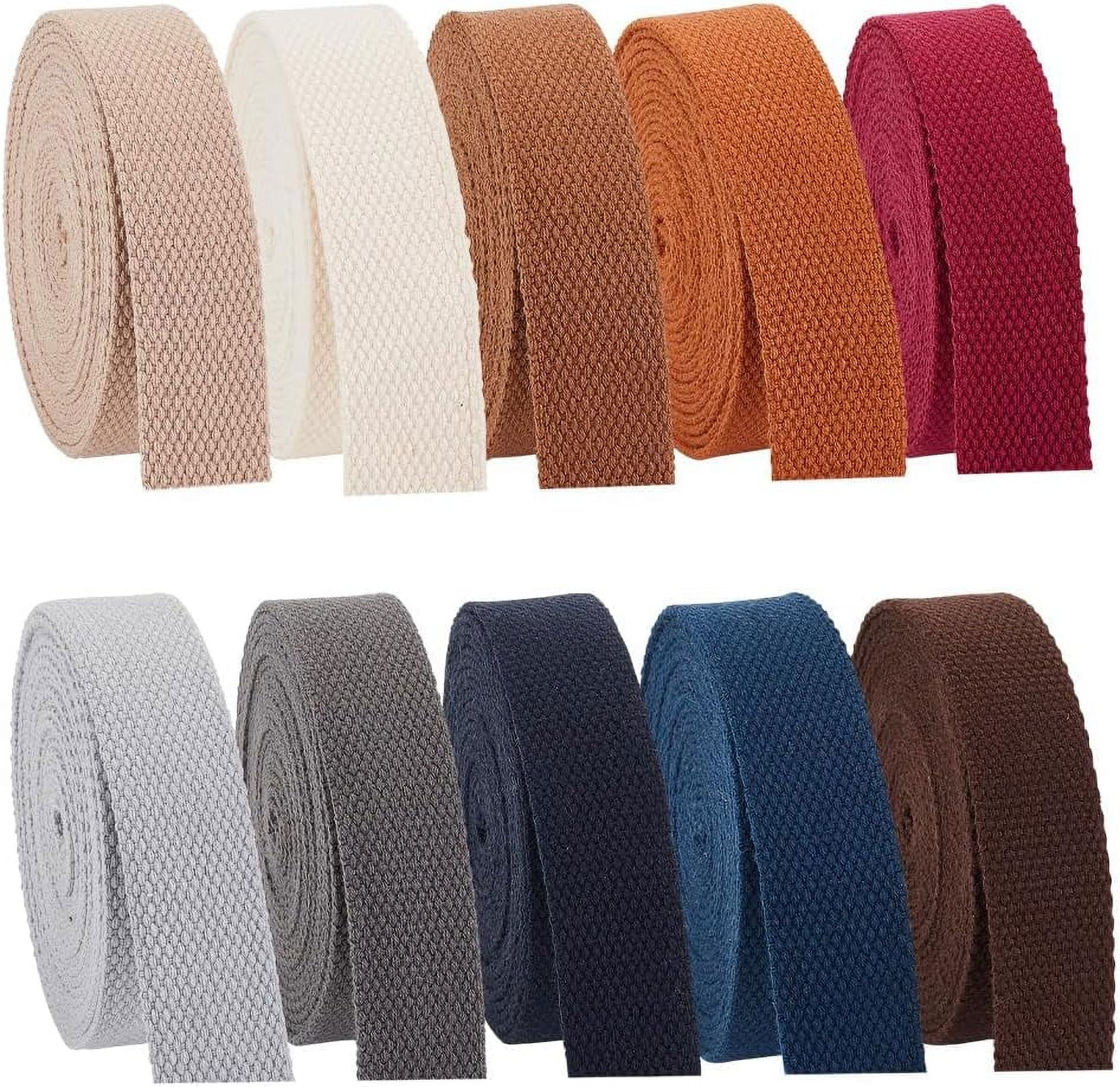 Colorful PH 31.5 Yards Cotton Webbing 1 Inch Polyester Cotton Webbing ...