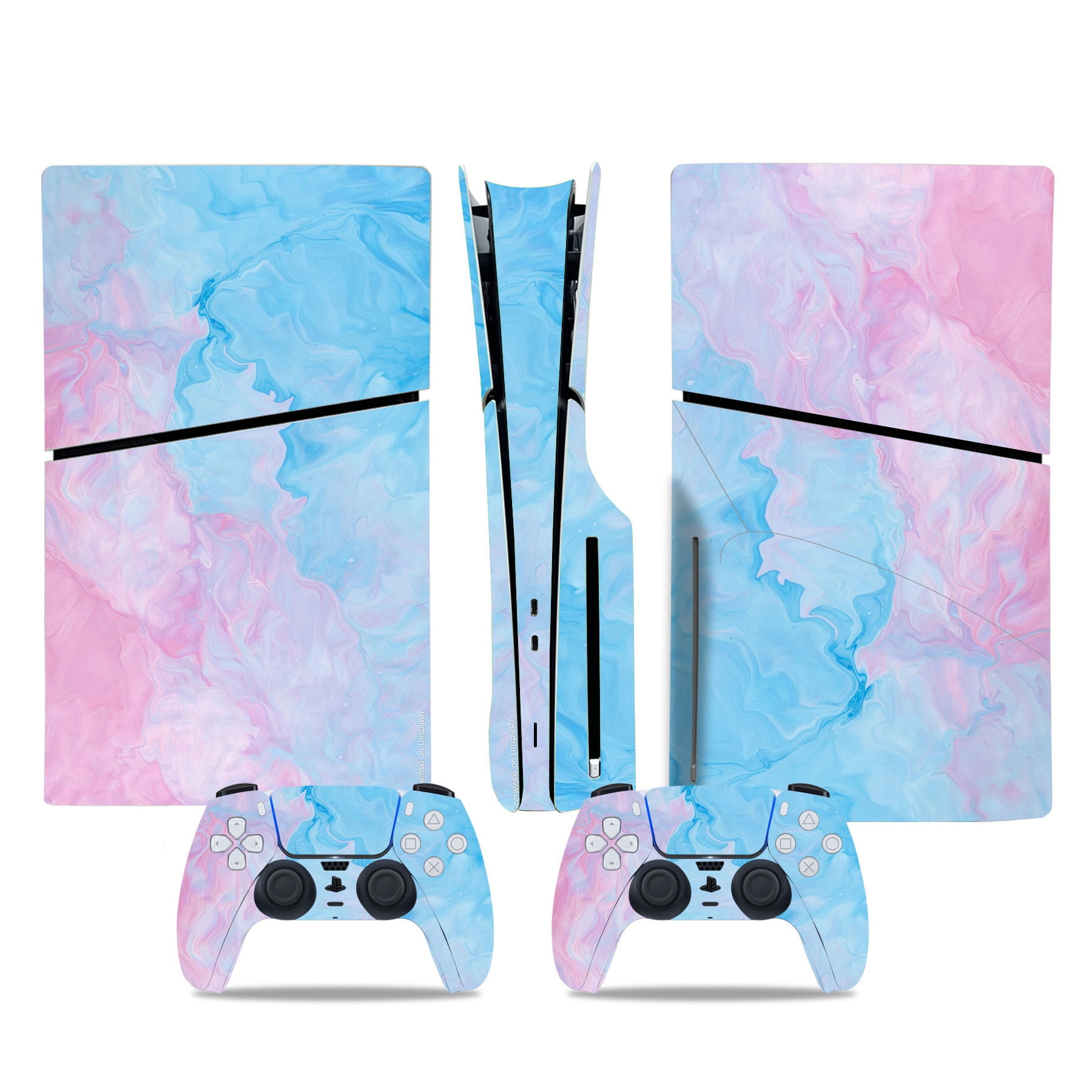 Colorful PS5 Slim Cartoon Skin Protector Game Machine Sticker Skin Pain ...