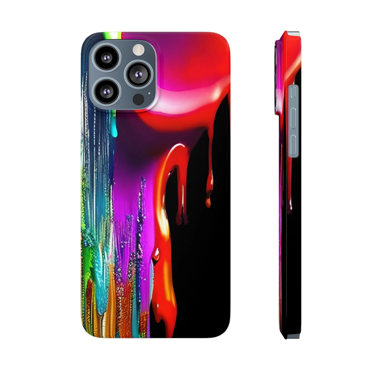 Colorful Paint Drip Artistic Splash Artwork Phone Case for iPhone 11 to ...