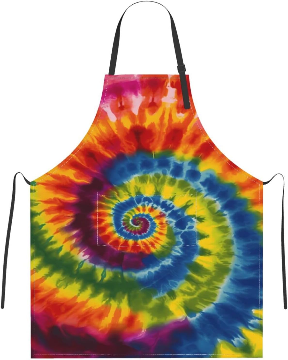 Colorful Paint Splatter Adjustable Apron with 2 Pockets, for Grilling ...