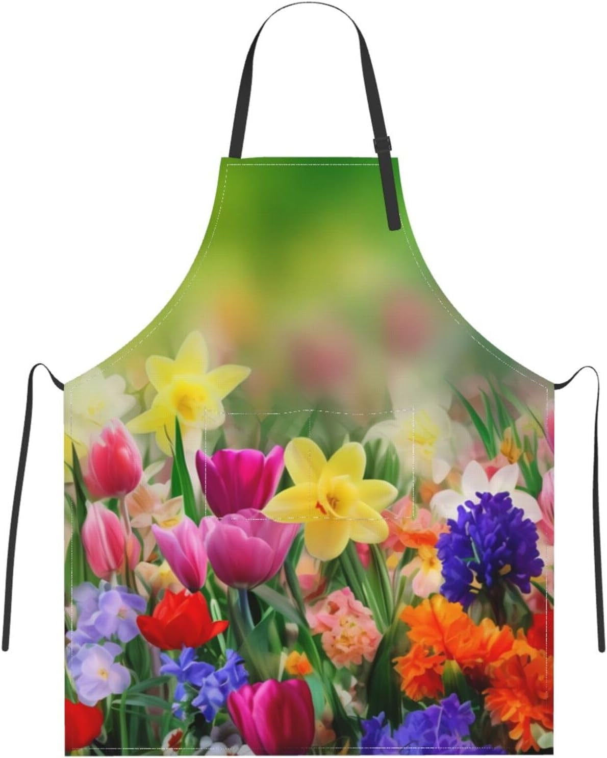 Colorful Paint Splatter Adjustable Apron with 2 Pockets, for Grilling ...