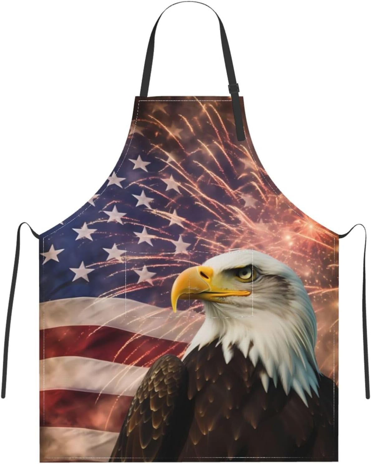 Colorful Paint Splatter Adjustable Apron with 2 Pockets, for Grilling ...