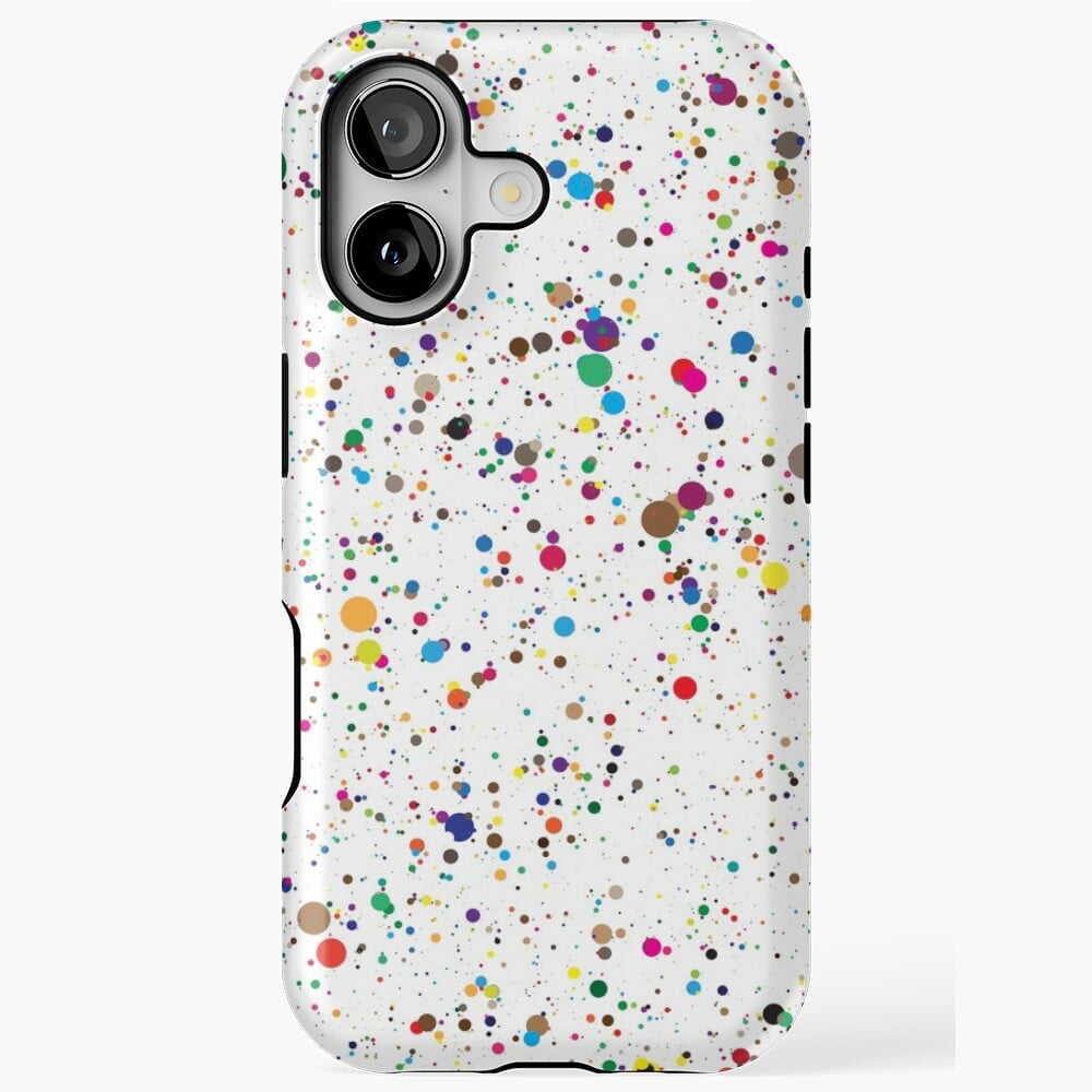 Colorful Paint Splatter Confetti Pattern Case for iPhone 17 16 15 14 13 ...