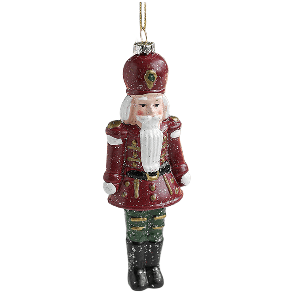 Colorful Painted Nutcracker Christmas Ornaments Plastic Hanging Decor ...