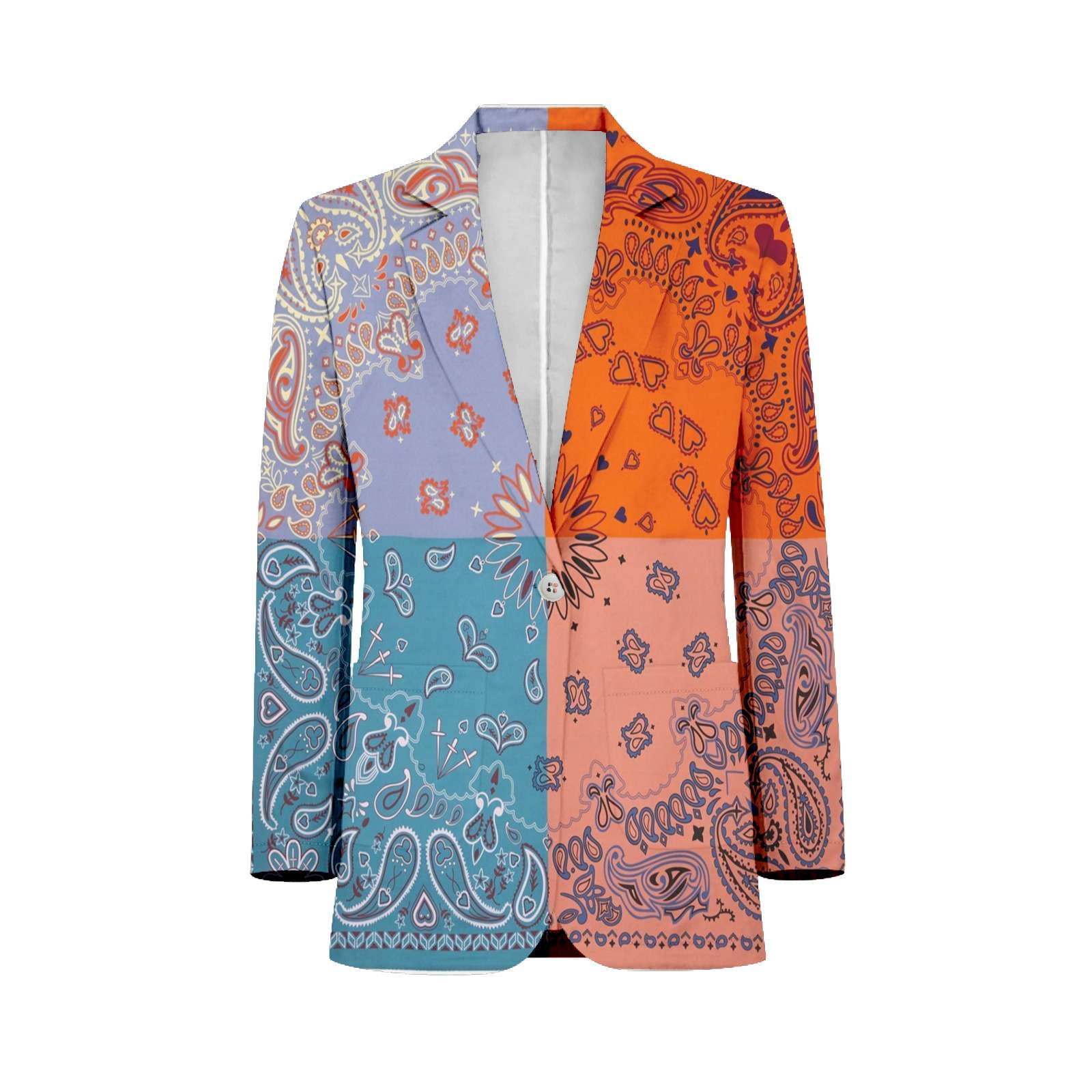 Colorful Paisley Bandana Set Customized Men's Suits full man Shawl ...