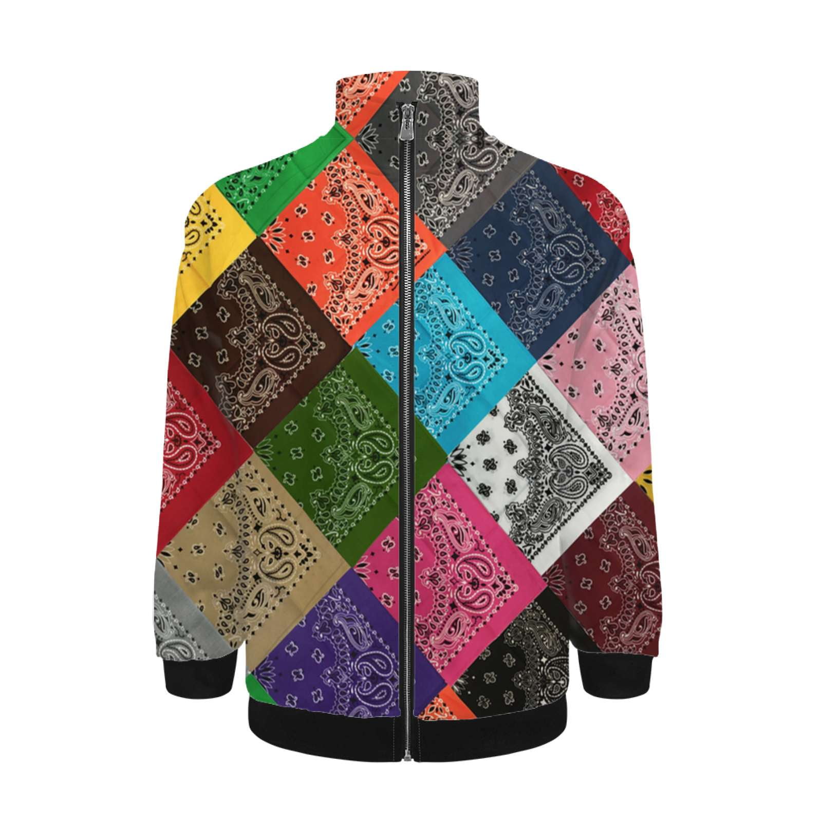 Colorful Paisley Bandanas Jacket Men's Street Cool Long Sleeves Coat ...