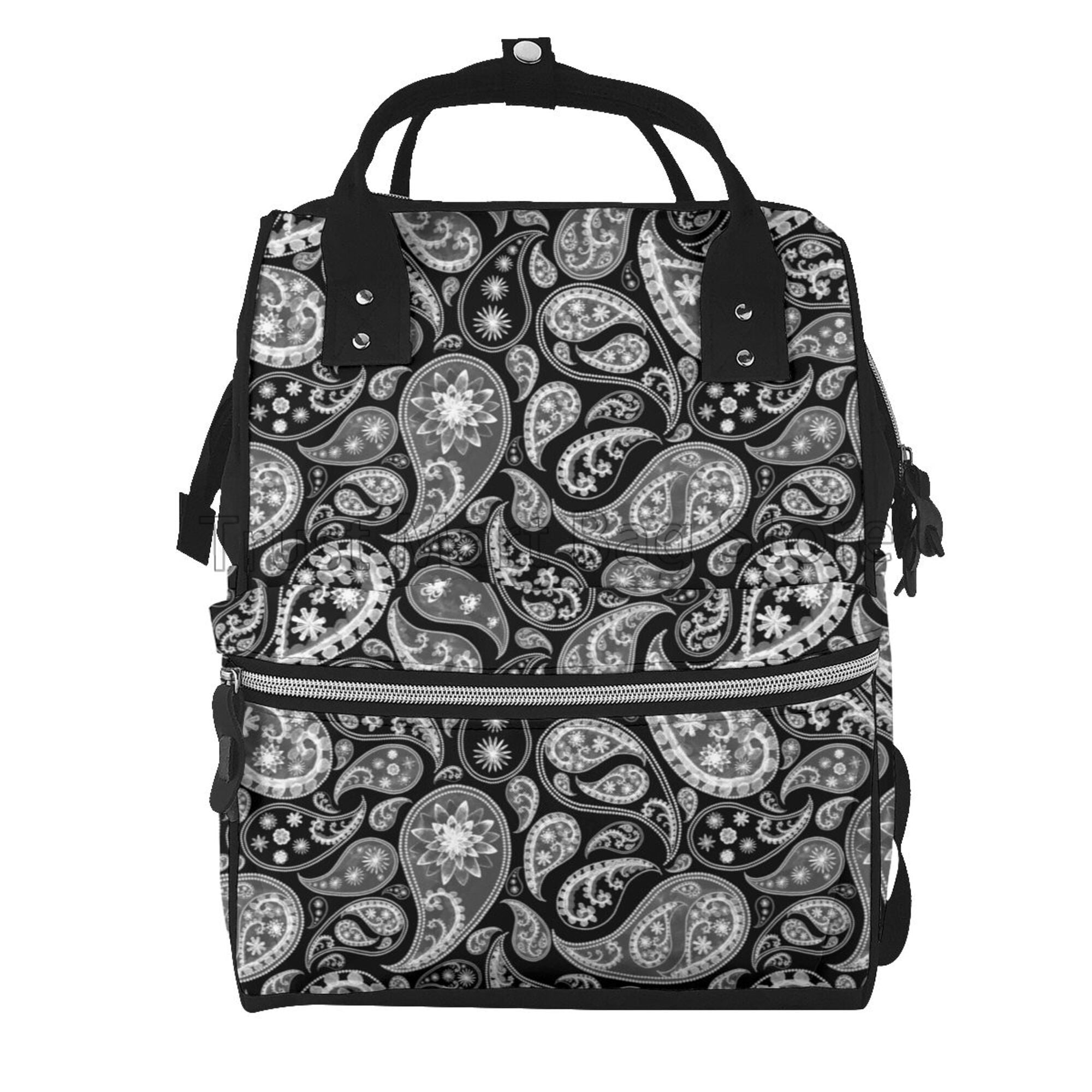 Colorful Paisley Pattern Mummy Backpack Large Capacity Mummy Bags ...