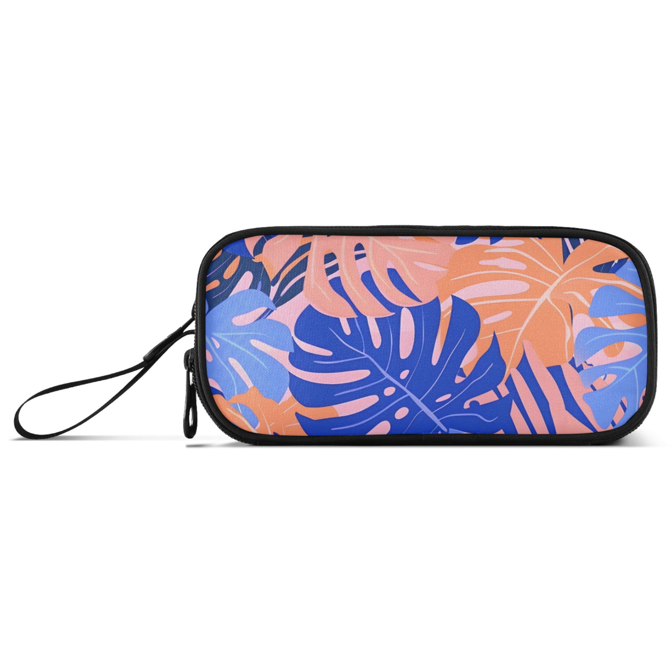 Colorful Palm Leaves Pencil Case Stationary Holder Pen Bag Pencil Pouch ...