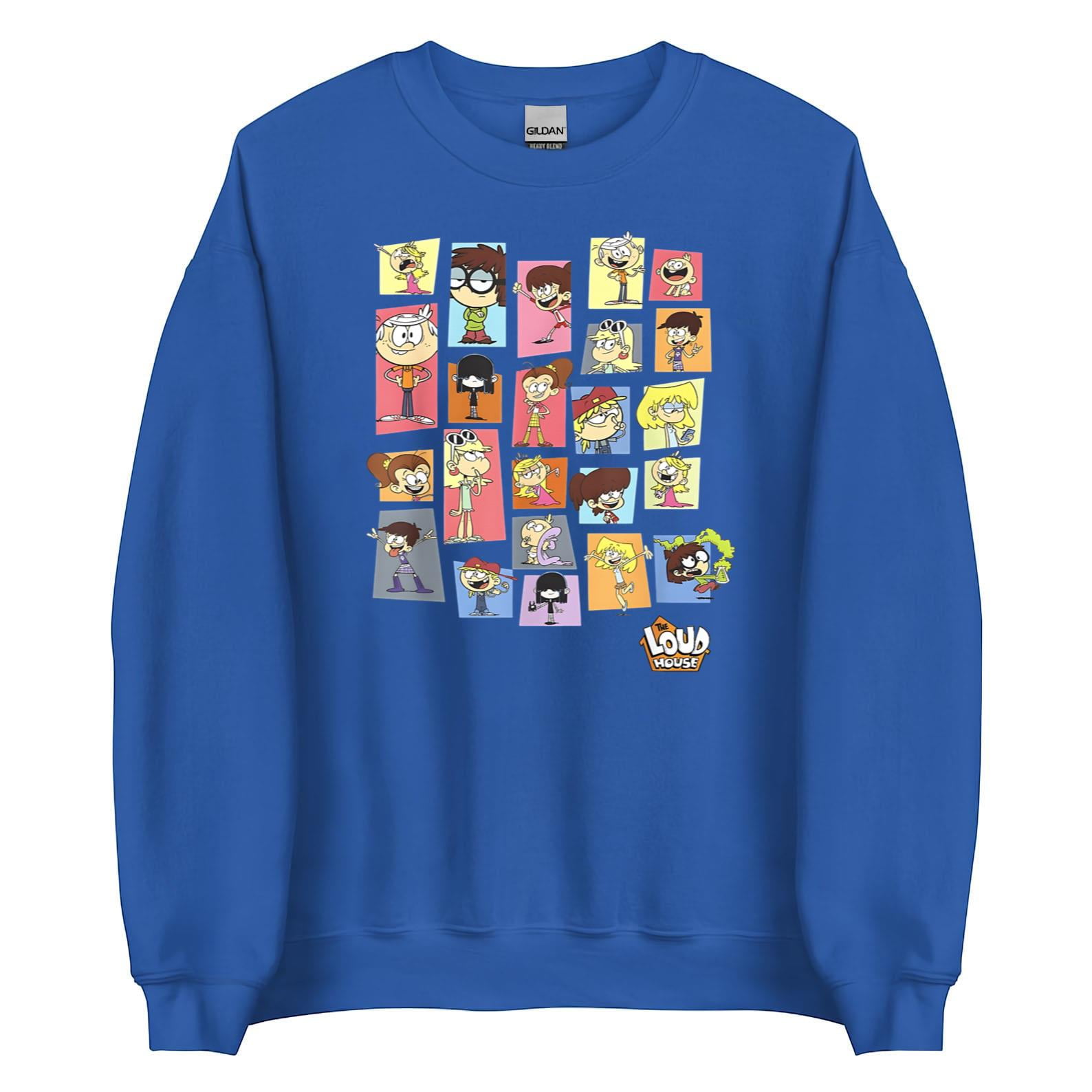 Colorful Panels Cartoon Logo Shirt, Animated Family Fun Shirt, Graphic ...