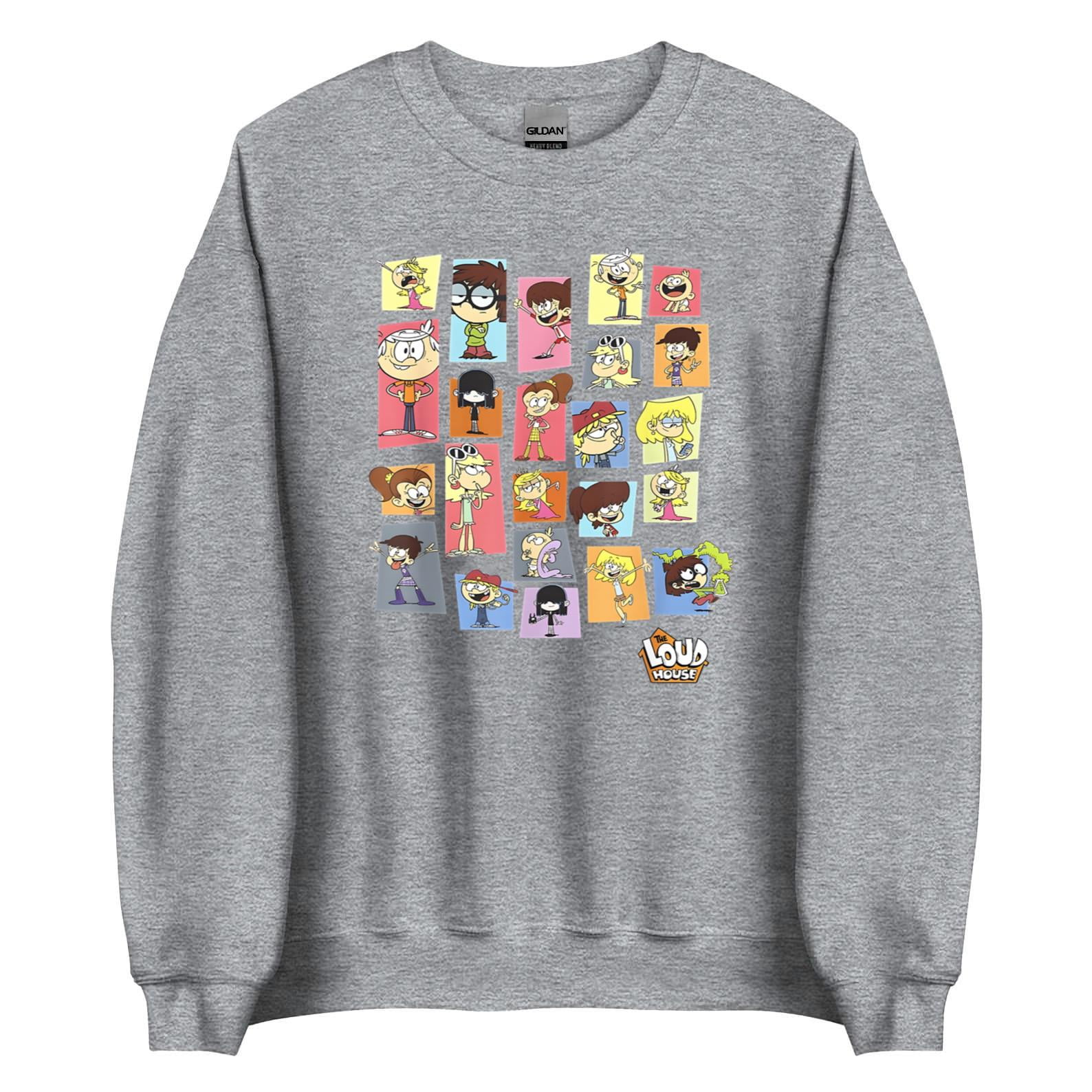 Colorful Panels Cartoon Logo Shirt, Animated Family Fun Shirt, Graphic ...