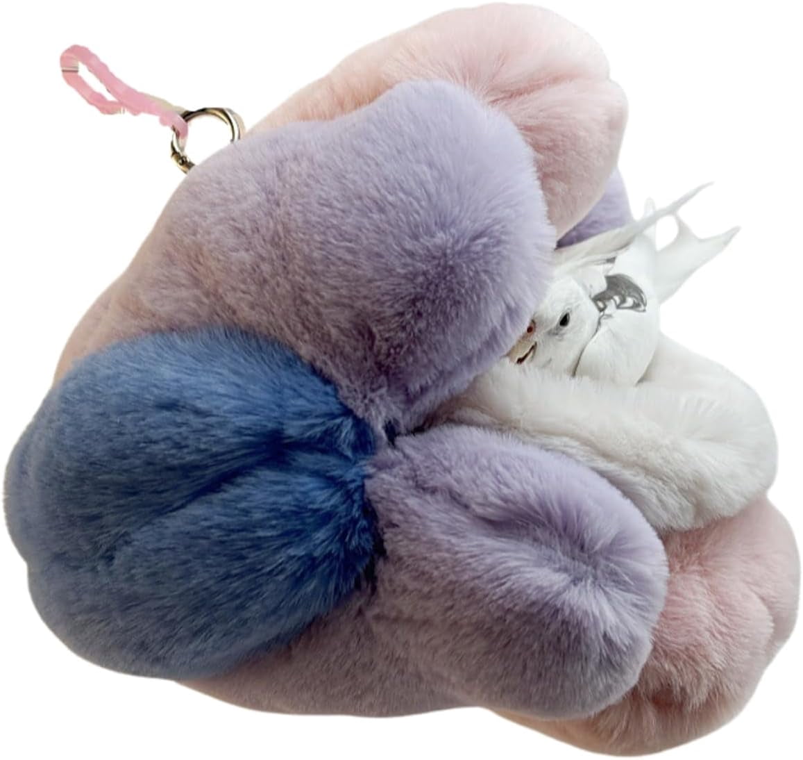 Colorful Parrot Nest Faux Rabbit Fur Winter Warm Thickened Hanging ...