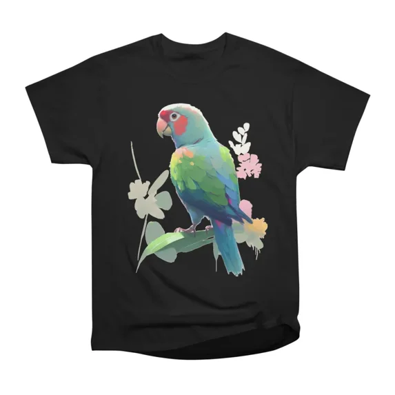 Colorful Parrot T-Shirt Tee Gift For Him Merch For Her Apparel For ...