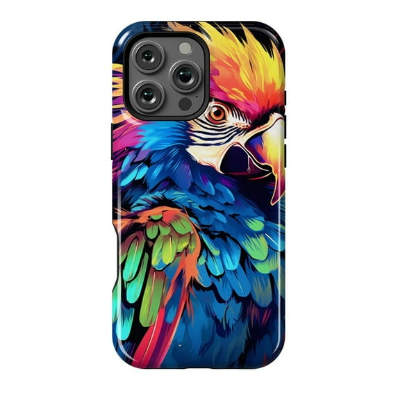Colorful Parrot Tropical Bird Phone Case for iPhone 16 15 14 13 12 11 ...