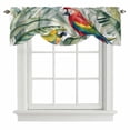 Colorful Parrots Tie Up Valance Curtains A Pair of Colorful Parrots ...