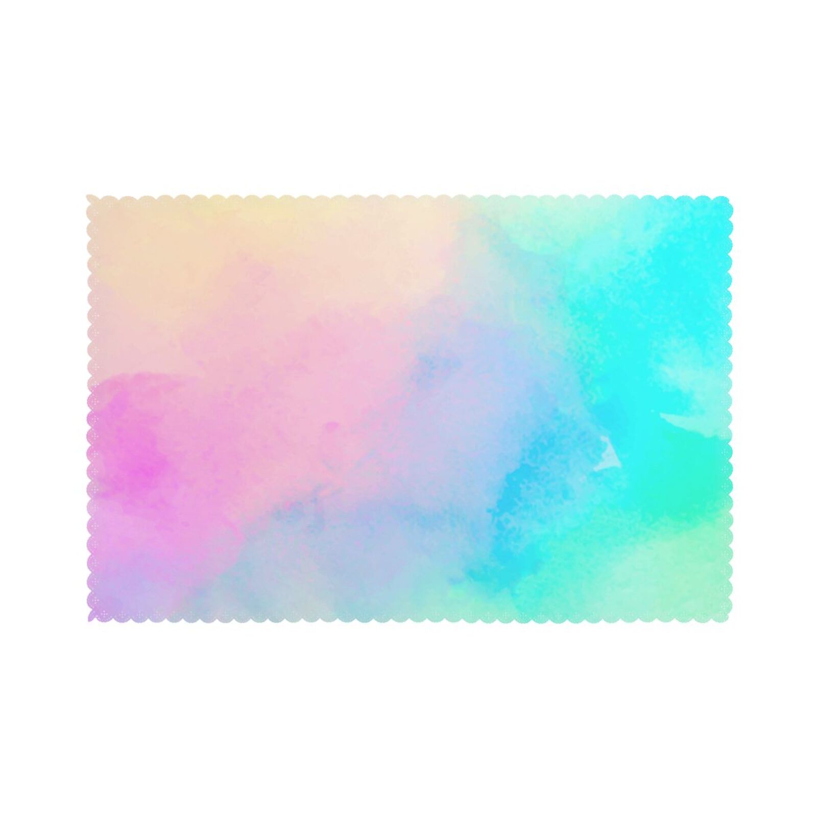 Colorful Pastel Drawing Paper Rainbow Placemats for Dining Table Set of ...