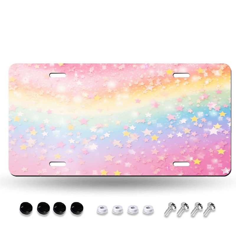 Colorful Pastel Rainbow Stars Background and Soft Dreamy Blurry Style ...