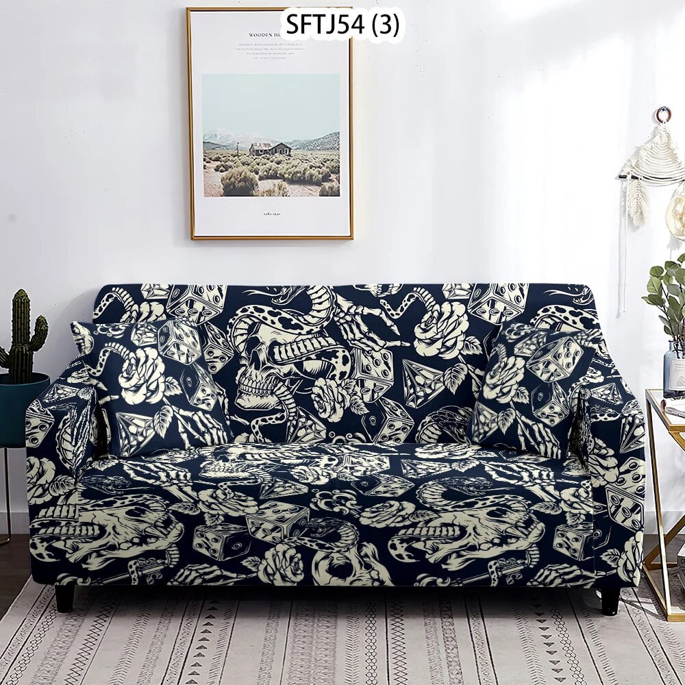 Colorful Pattern Butterfly Elastic Sofa Seat Cover Anti-Dust Corner ...