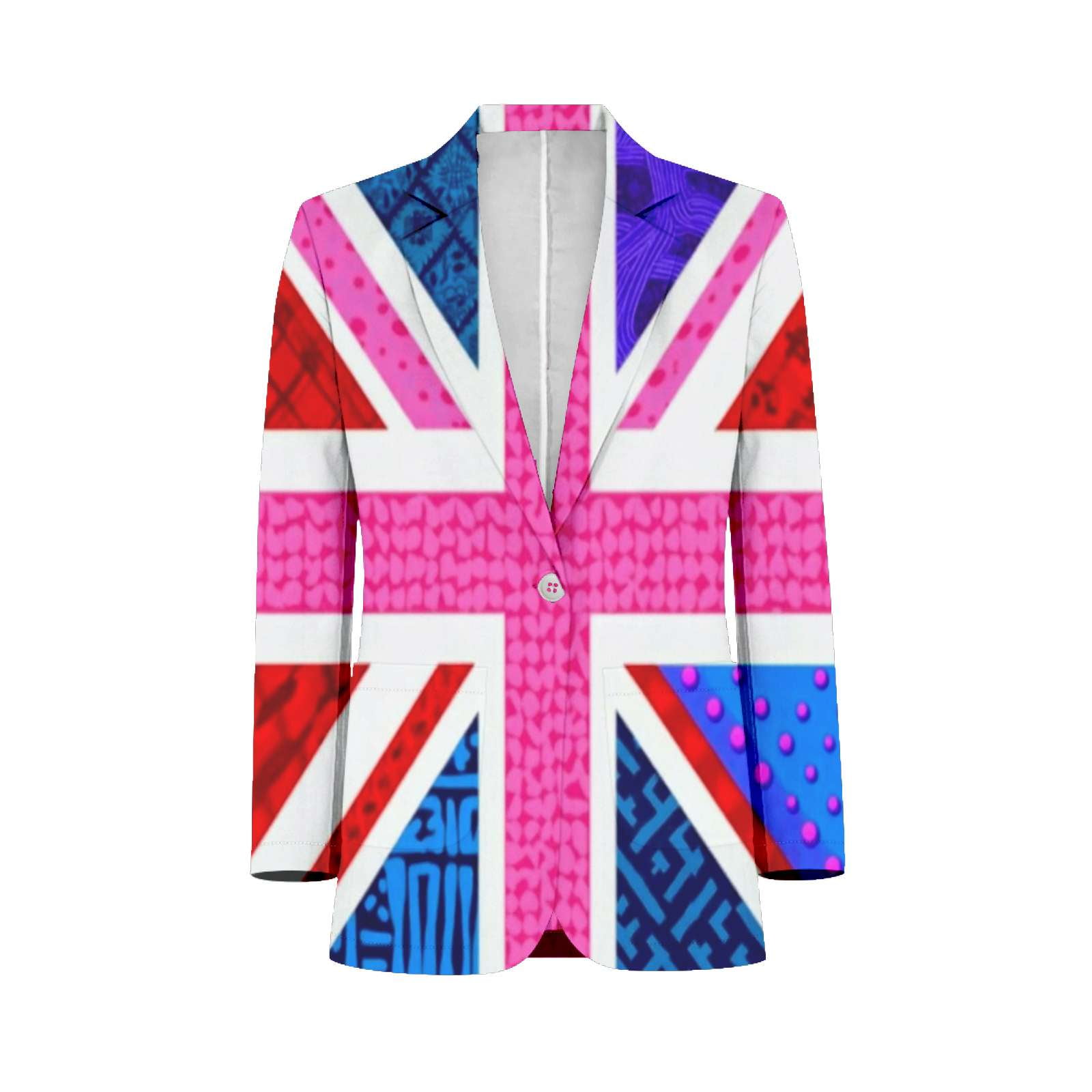 Colorful Patterned Union Jack Customized Men's Suits full man Shawl ...