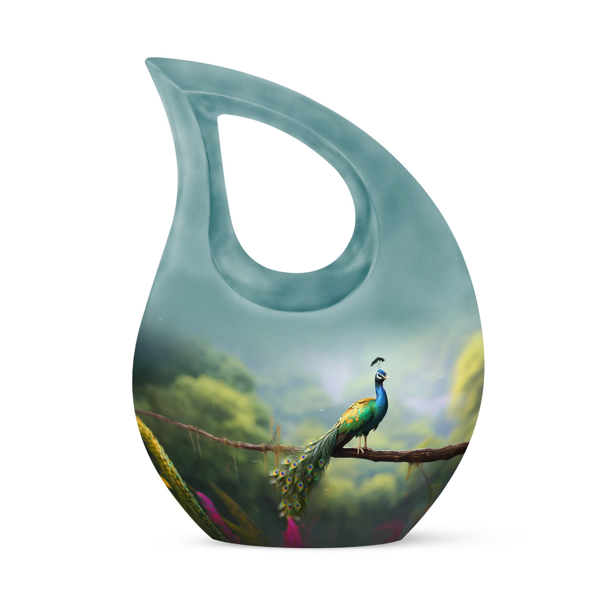 Colorful Peacock On Branch Urns for Human Ashes Adult Male Dad 3Inch ...