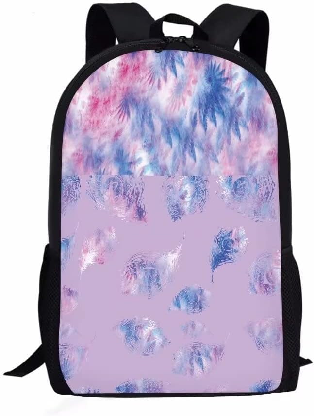 Colorful Peacock Feather Print 17 Inch Classic Daypack for Teen ...