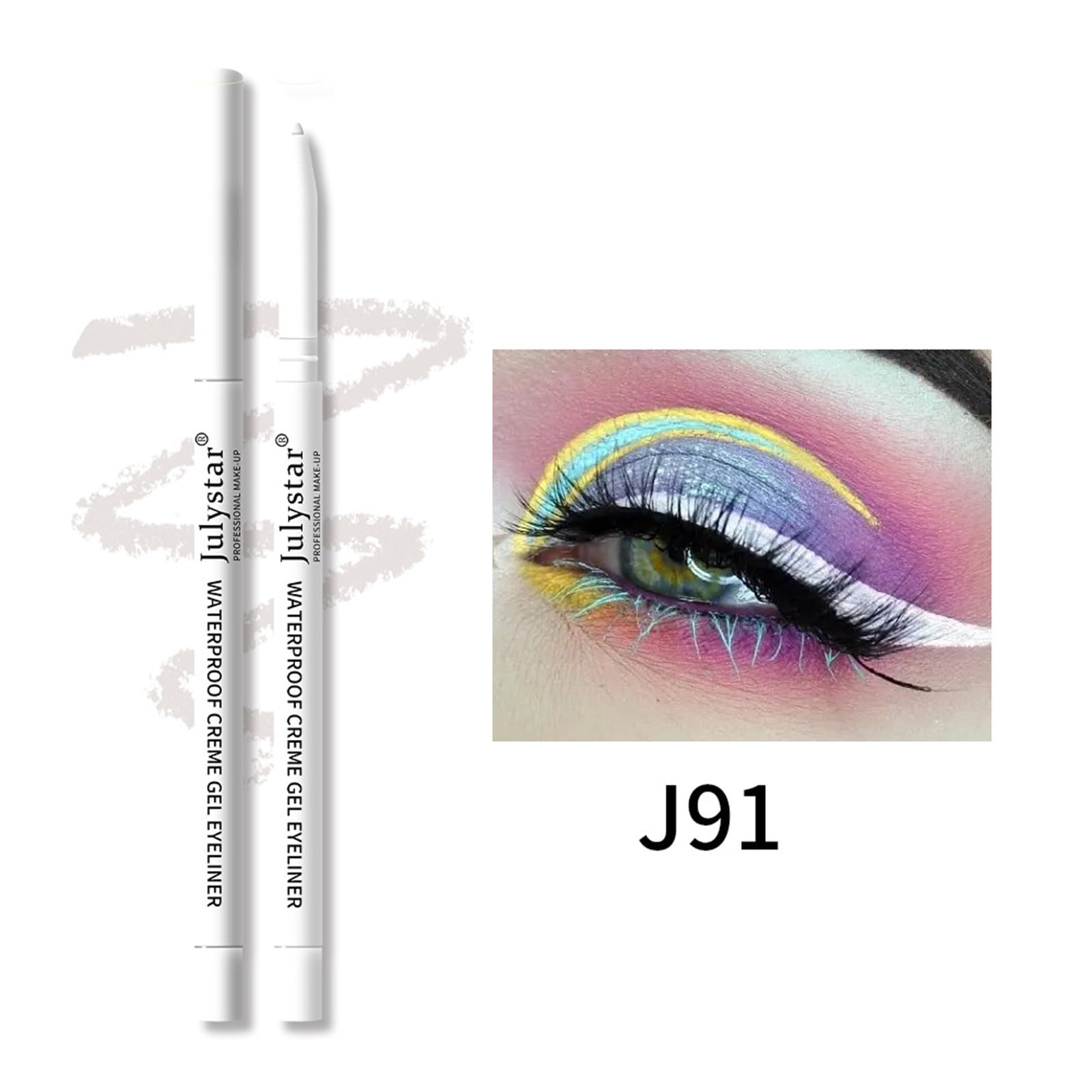 Colorful Pearlescent Eyeliner Gel Pen Waterproof, Oil Proof, Non ...