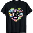Colorful Pediatric Ocean Cute Sea Life Peds Nurse T Shirt - Walmart.com