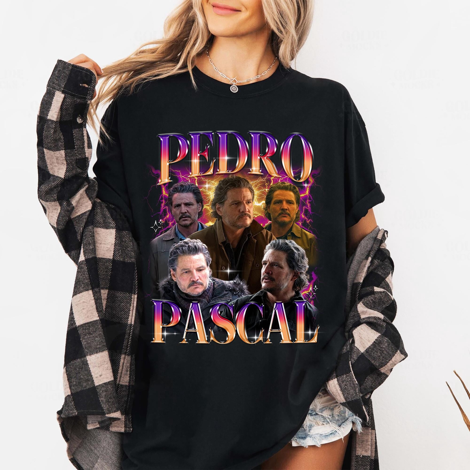 Colorful Pedro Pascal Graphic Tee - Comfort Colors Tribute Shirt for ...