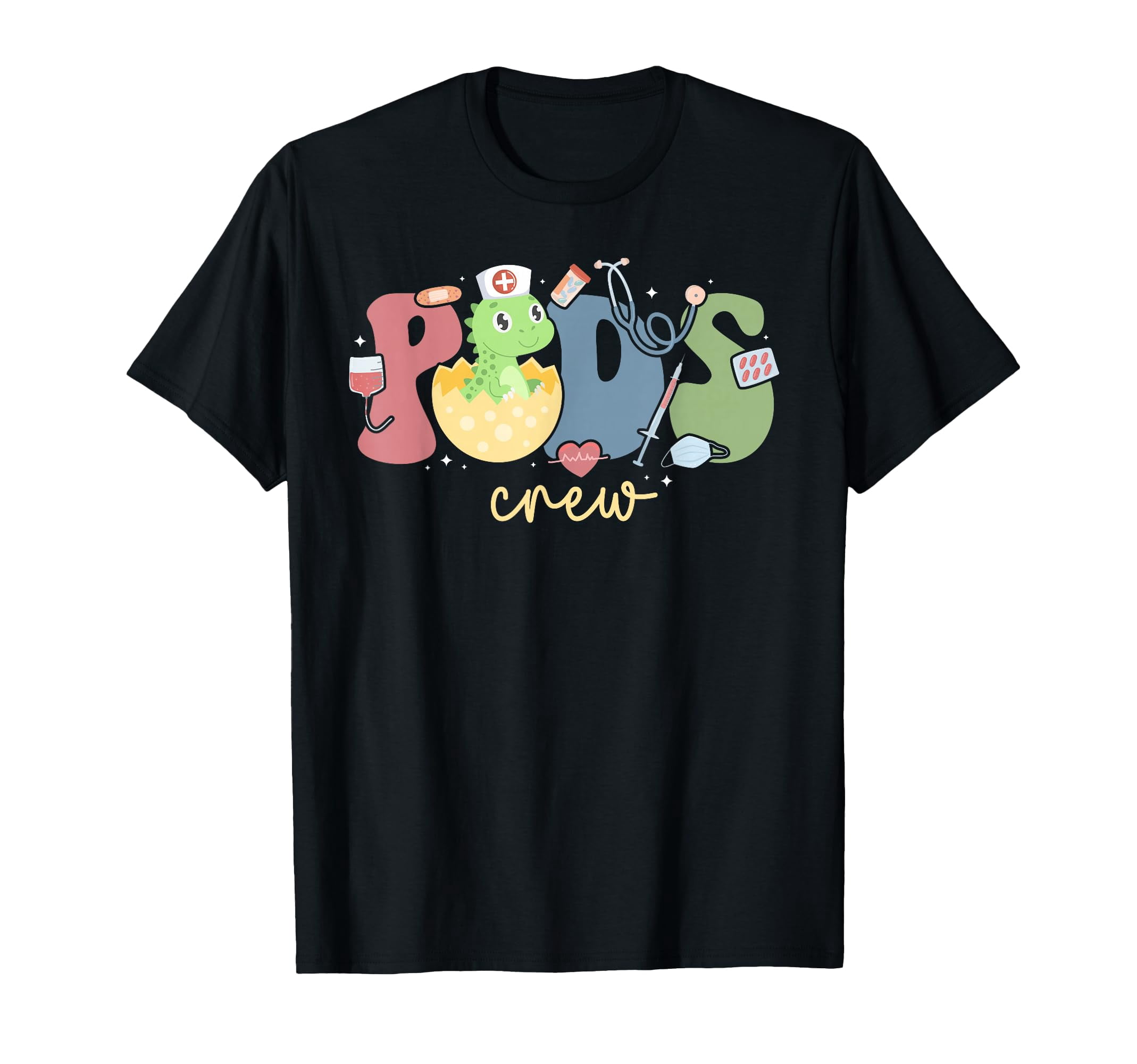 Colorful Peds Nurse Squad Graphic T-Shirt | Comfort Colors | Fun ...