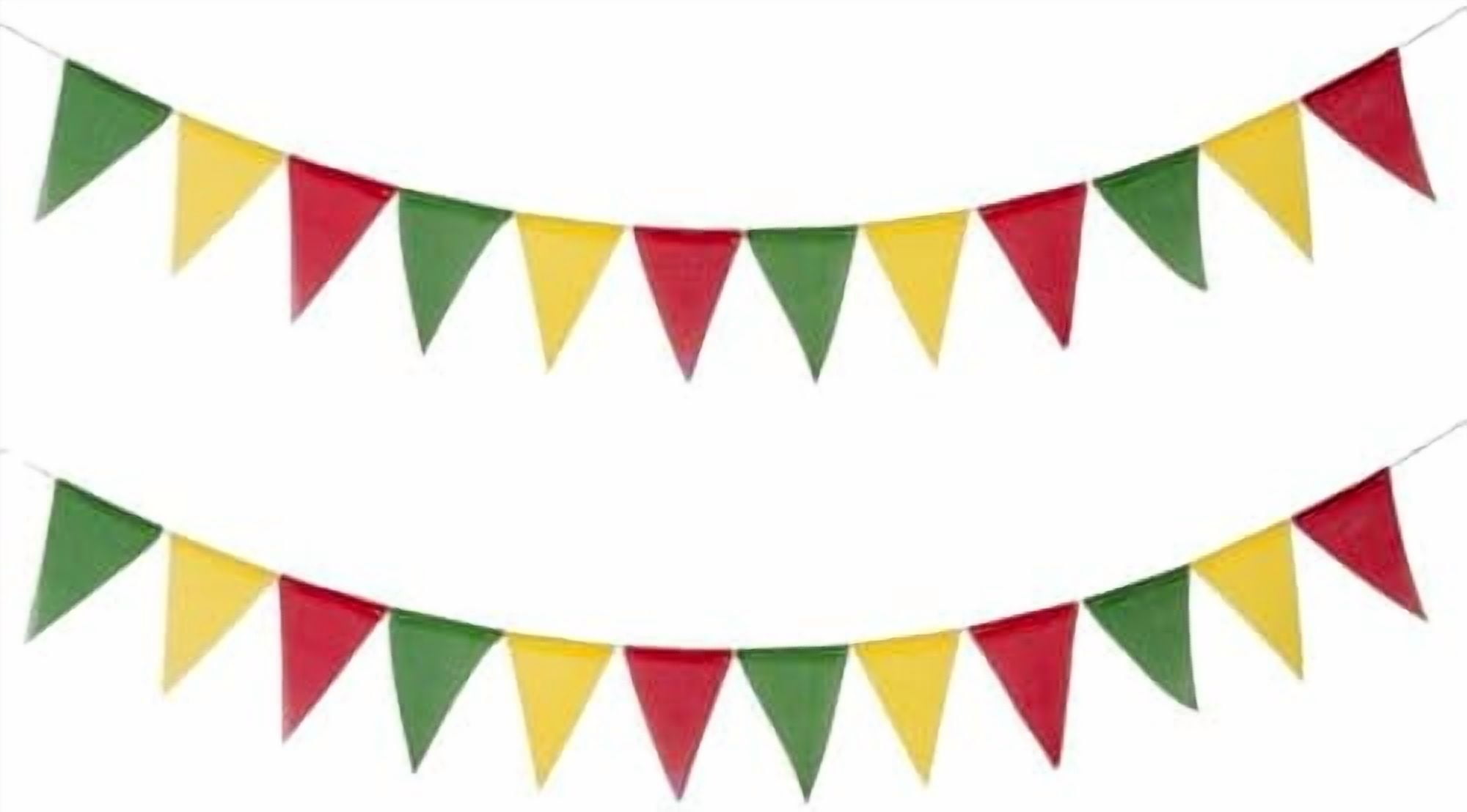 Colorful Pennant Banner, Fabric Carnival Circus Party Decorations ...