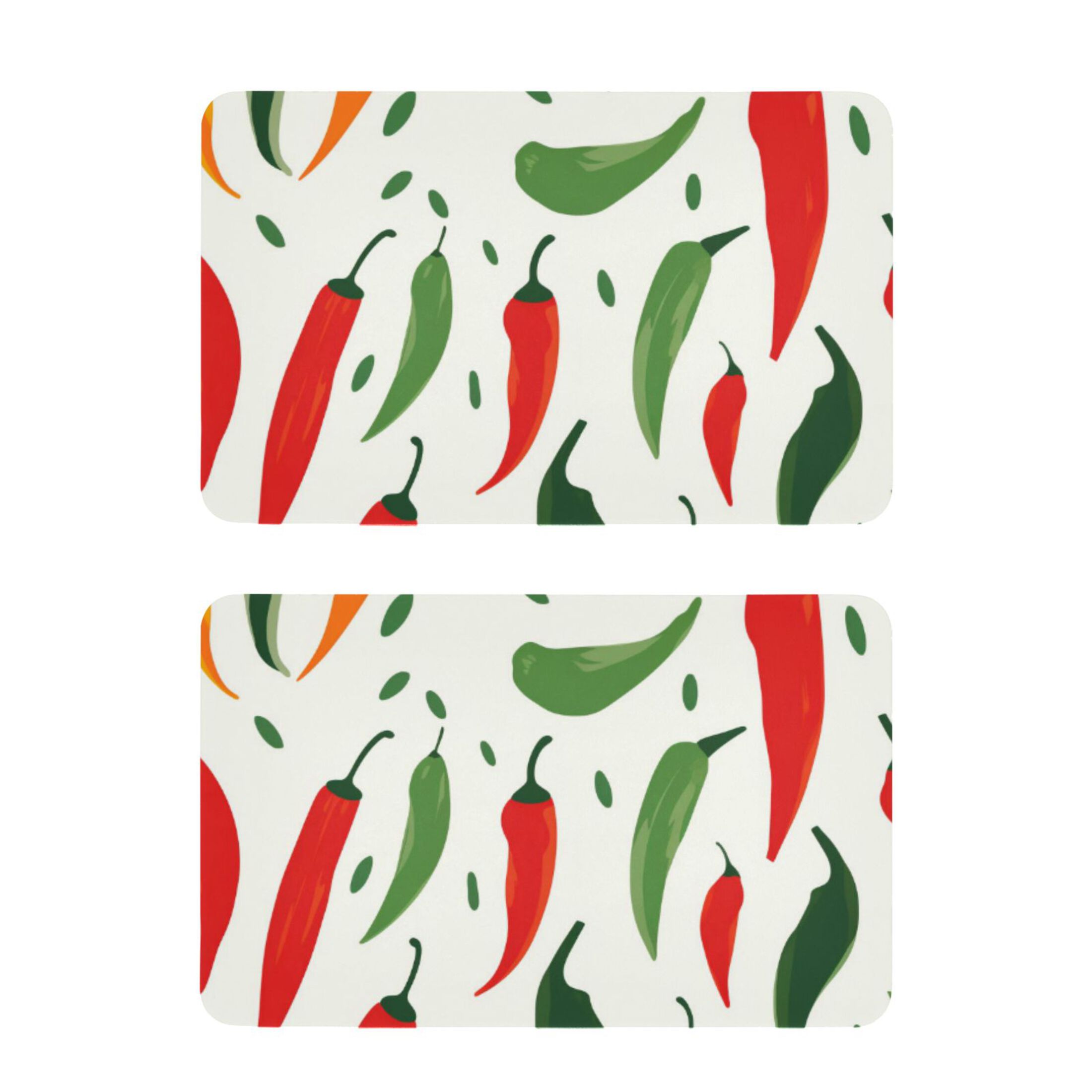 Colorful Pepper Refrigerator Magnet Stickers Square Fridge Magnetic for ...