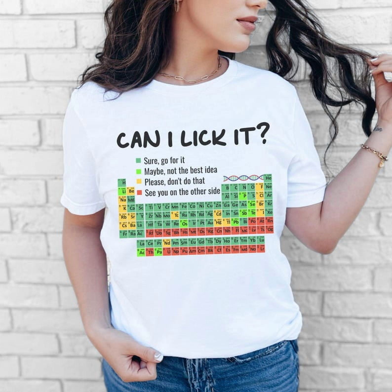 Colorful Periodic Table Tee, Bright Element Chart Illustration with ...
